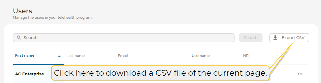 Export CSV Reports
